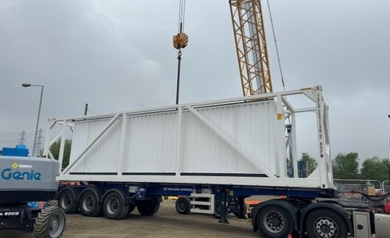First battery units arrive at new UK BESS facility